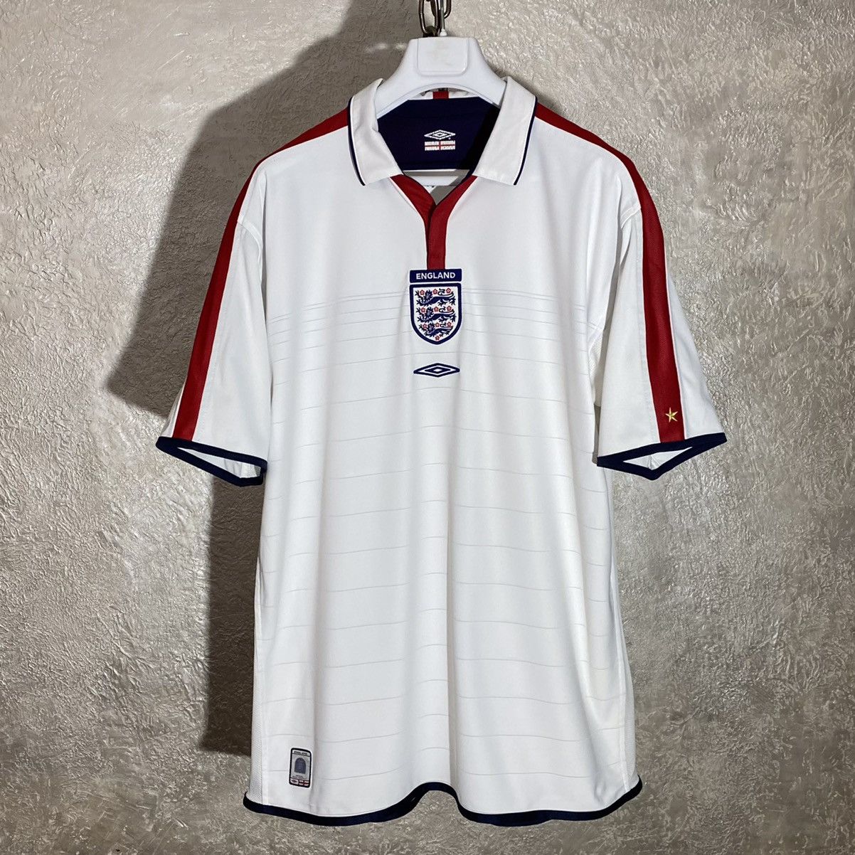 Umbro × Vintage Blokecore XL Reversible England 00s home football shirt ...
