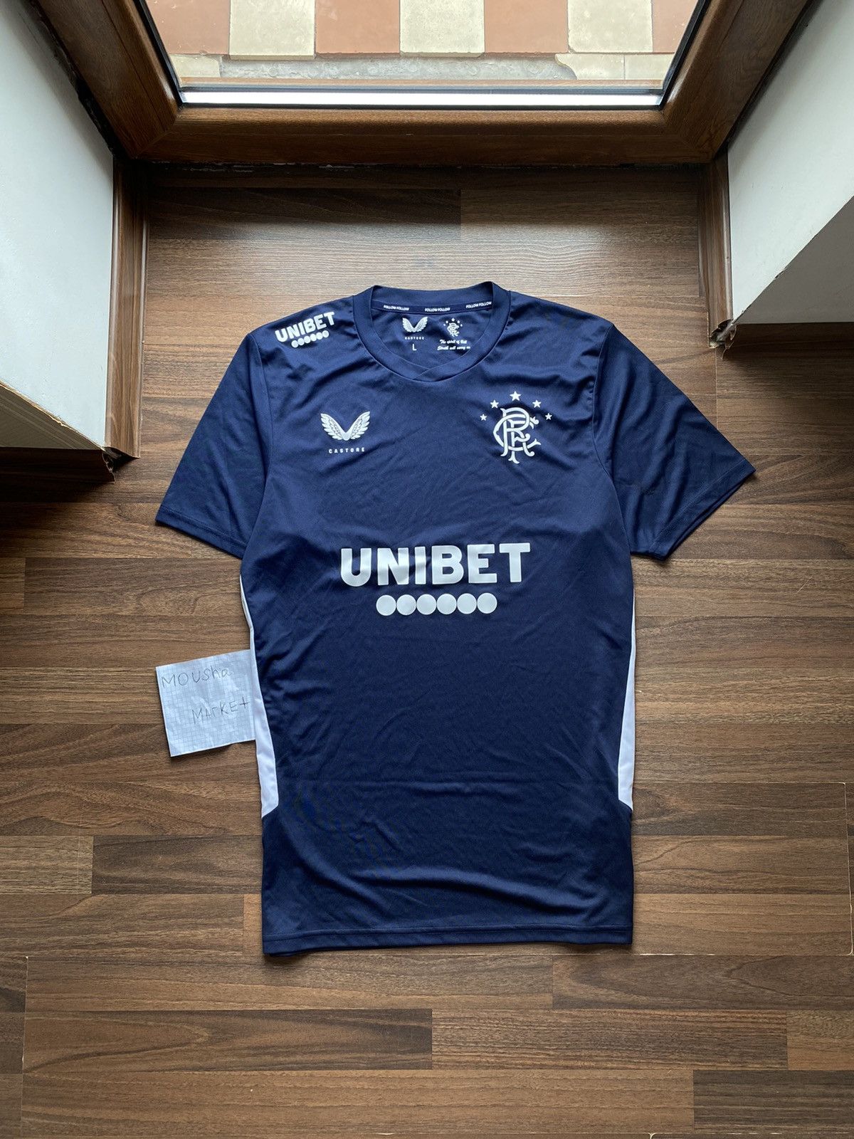 Streetwear Rangers Castore Training Shirt Unibet 21/22 L\blue | Grailed