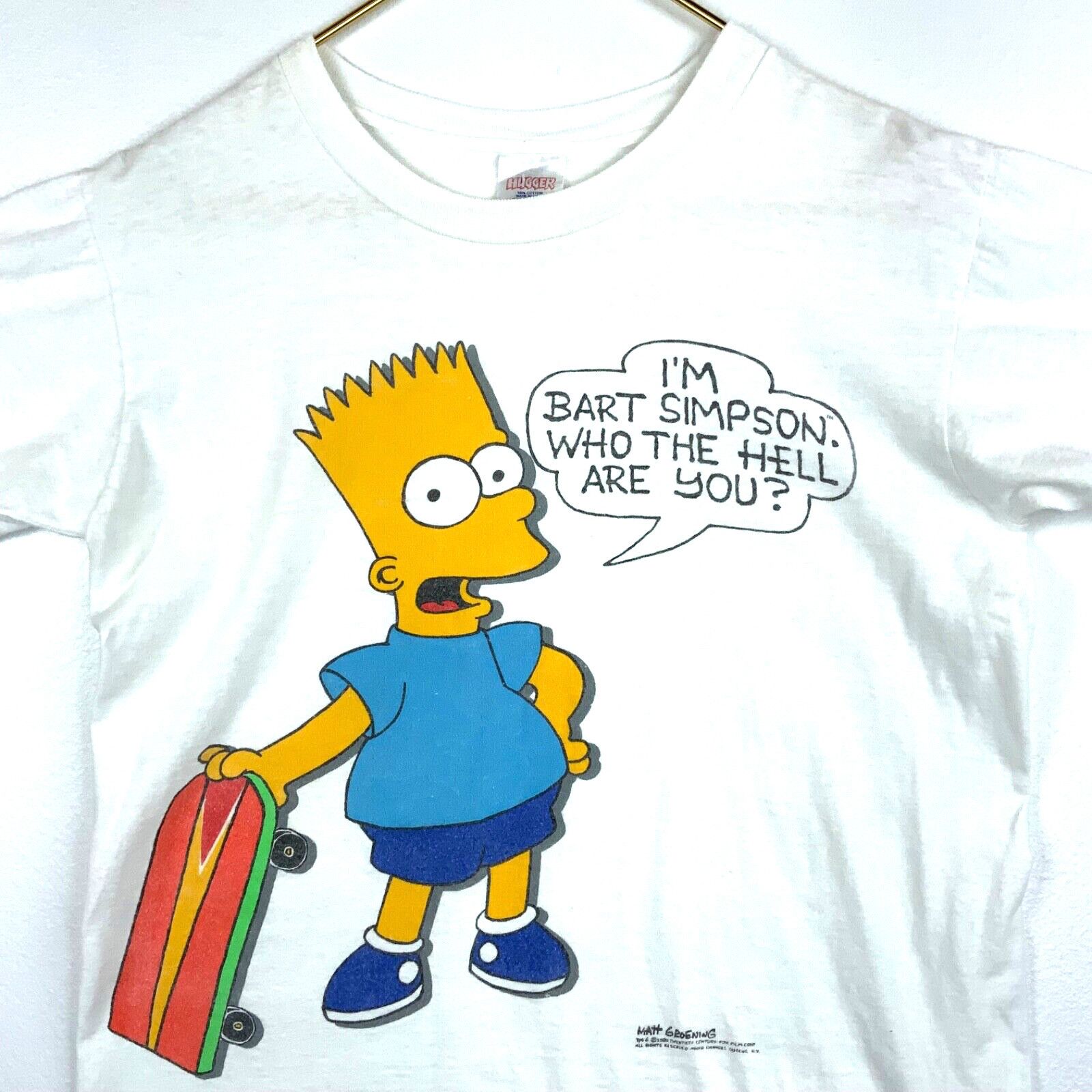 Vintage Vintage Bart Simpson The Simpsons T-Shirt Medium 1989 Cartoon ...