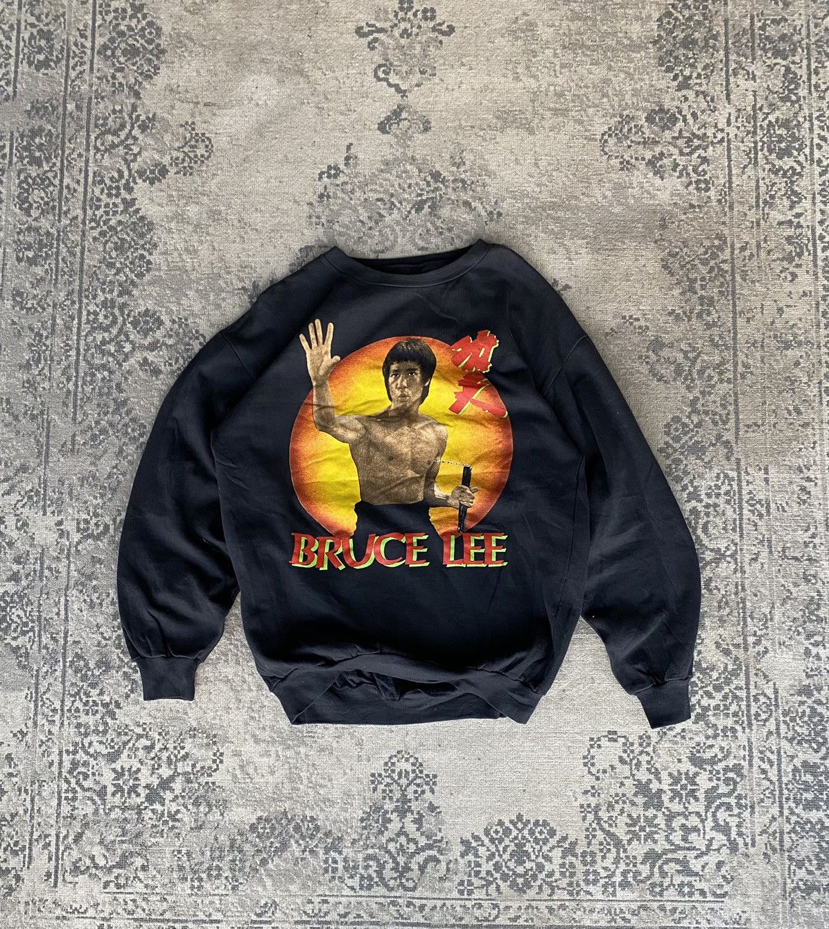 Vintage Vintage Rare Big Logo Bruce Lee Oversized Sweatshirt | Grailed