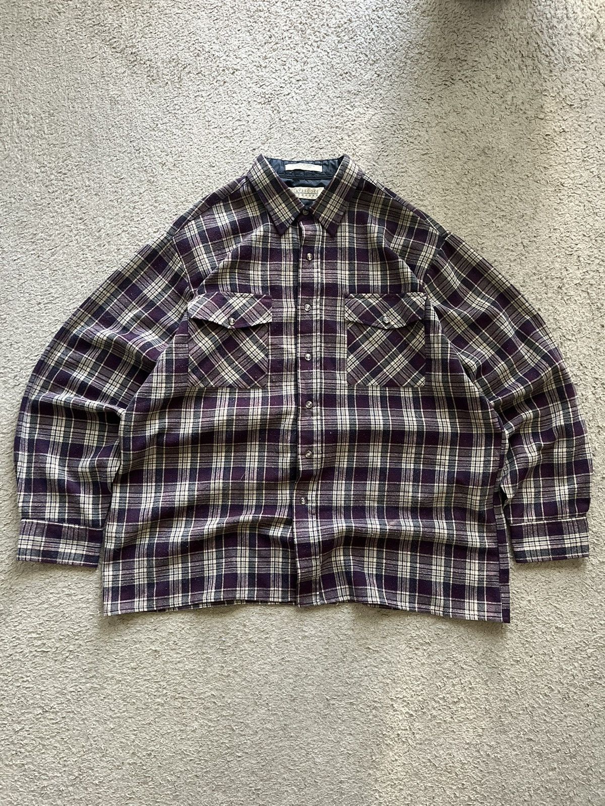 Vintage Vintage Y2K Plaid Flannel Travis Scott Style | Grailed