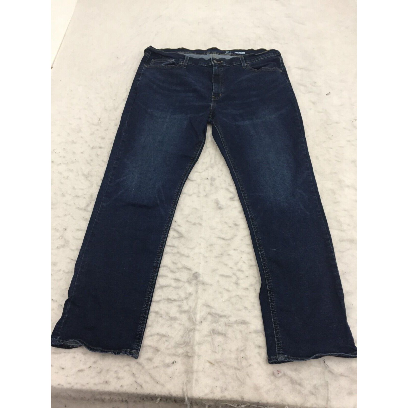 George George Jeans Mens 40 X 32 Straight Blue Faded Dark Wash Denim ...