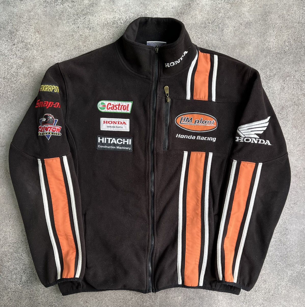 Vintage Honda vintage racing fleece jacket | Grailed