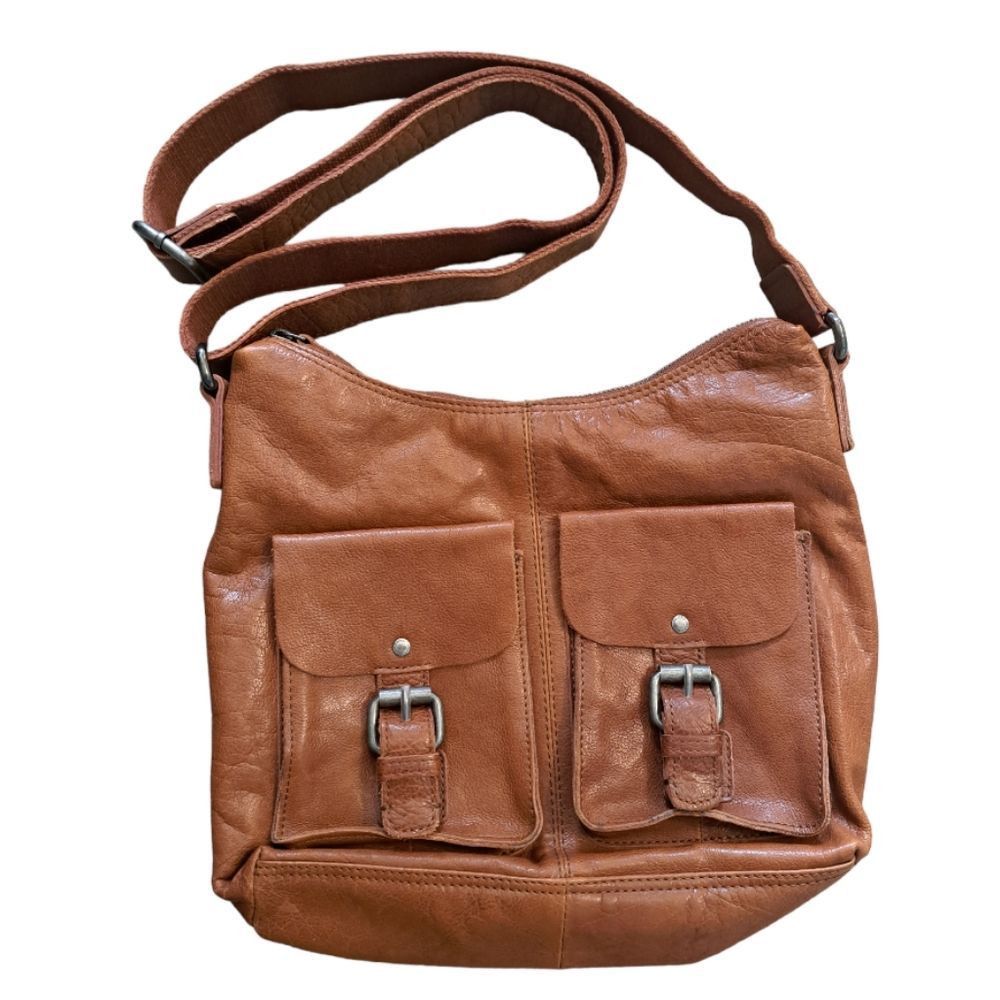 Unbrnd Spikes And Sparrow Retro Leather Crossbody Bag Brown | Grailed
