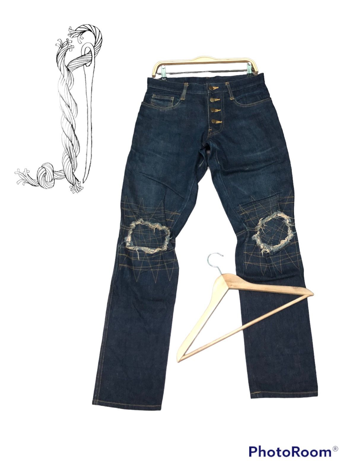 Christopher Nemeth × Vintage VINTAGE ICONIC CHRISTOPHER NEMETH RIPPED ...