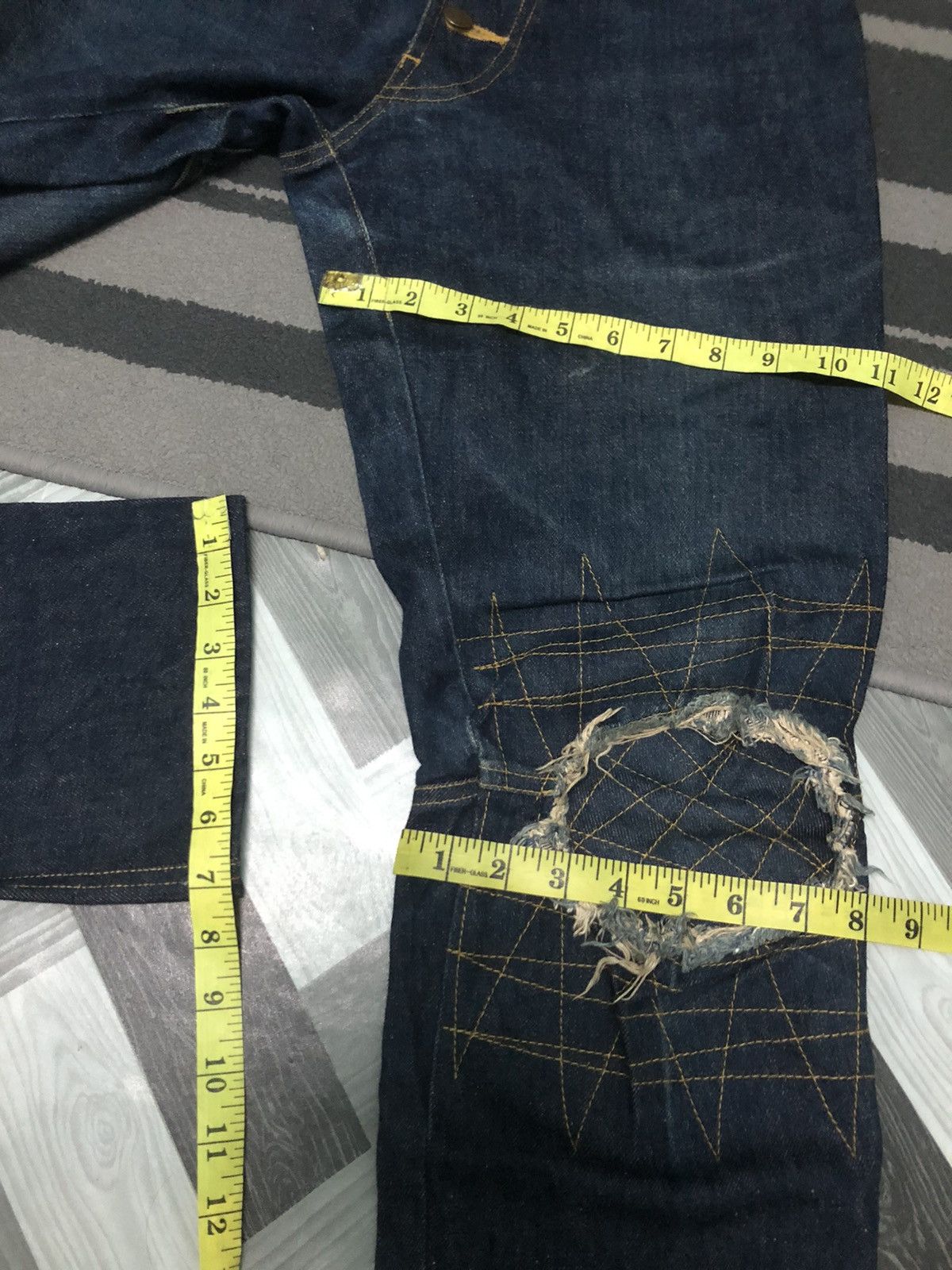 Vintage VINTAGE ICONIC CHRISTOPHER NEMETH RIPPED KNEE DESIGN STYLE ...