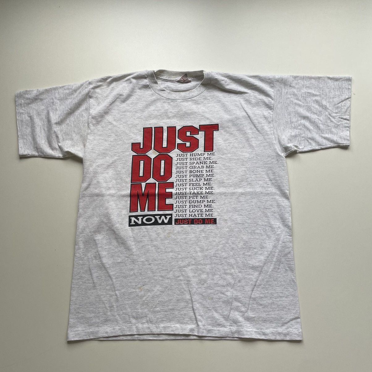 Vintage Vintage 90s Just Do Me! Sex Nike parody graphic t shirt | Grailed