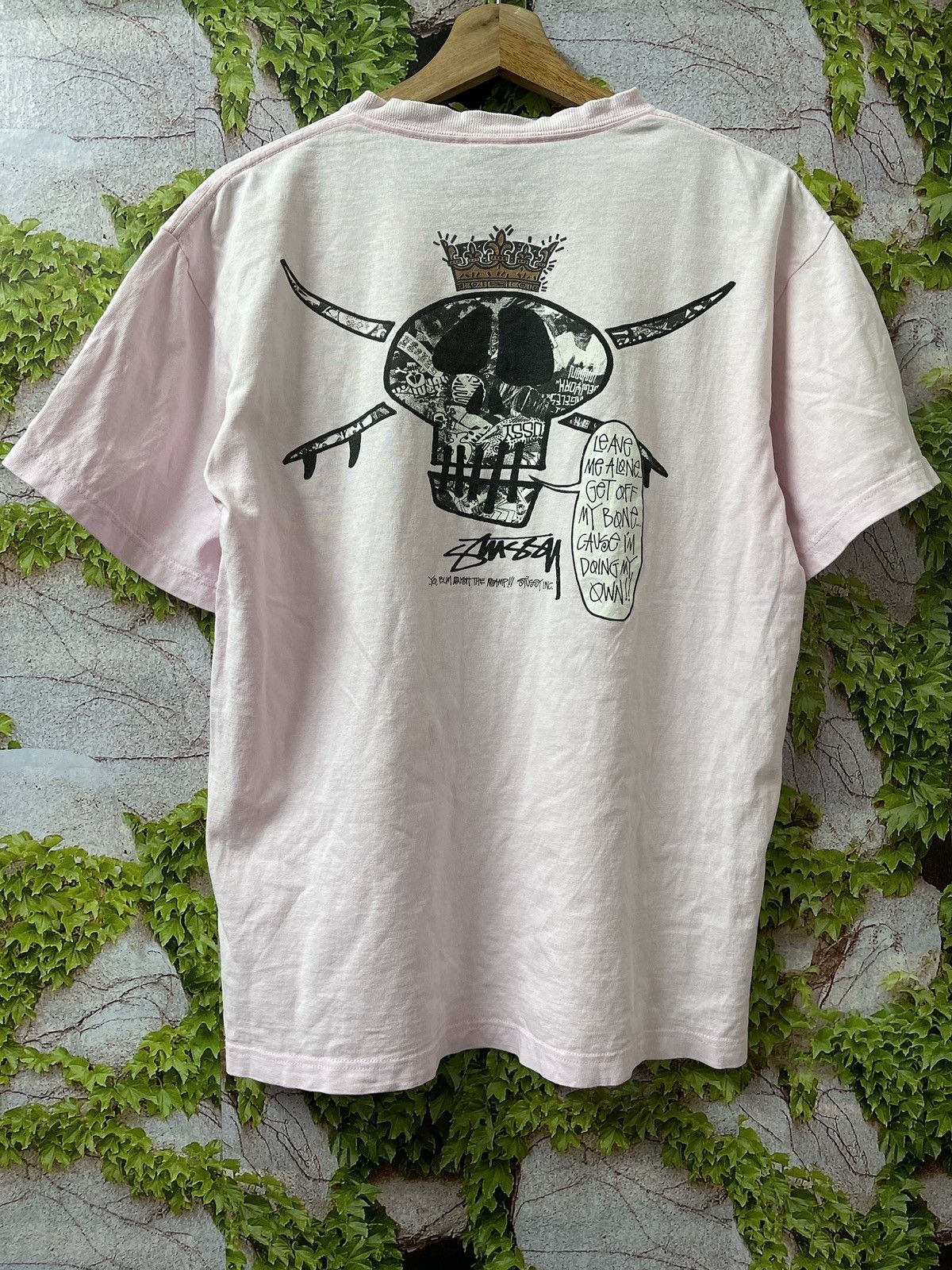 Streetwear × Stussy × Vintage VINTAGE STUSSY SKULL BUSH THE RAMP TEE ...