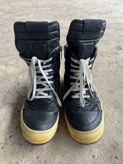 Rick Owens 🔥Rick Owens Dunk OG Black High Top Sneaker | Grailed
