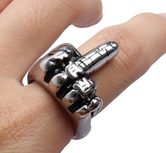 Custom Middle Finger Ring | Grailed