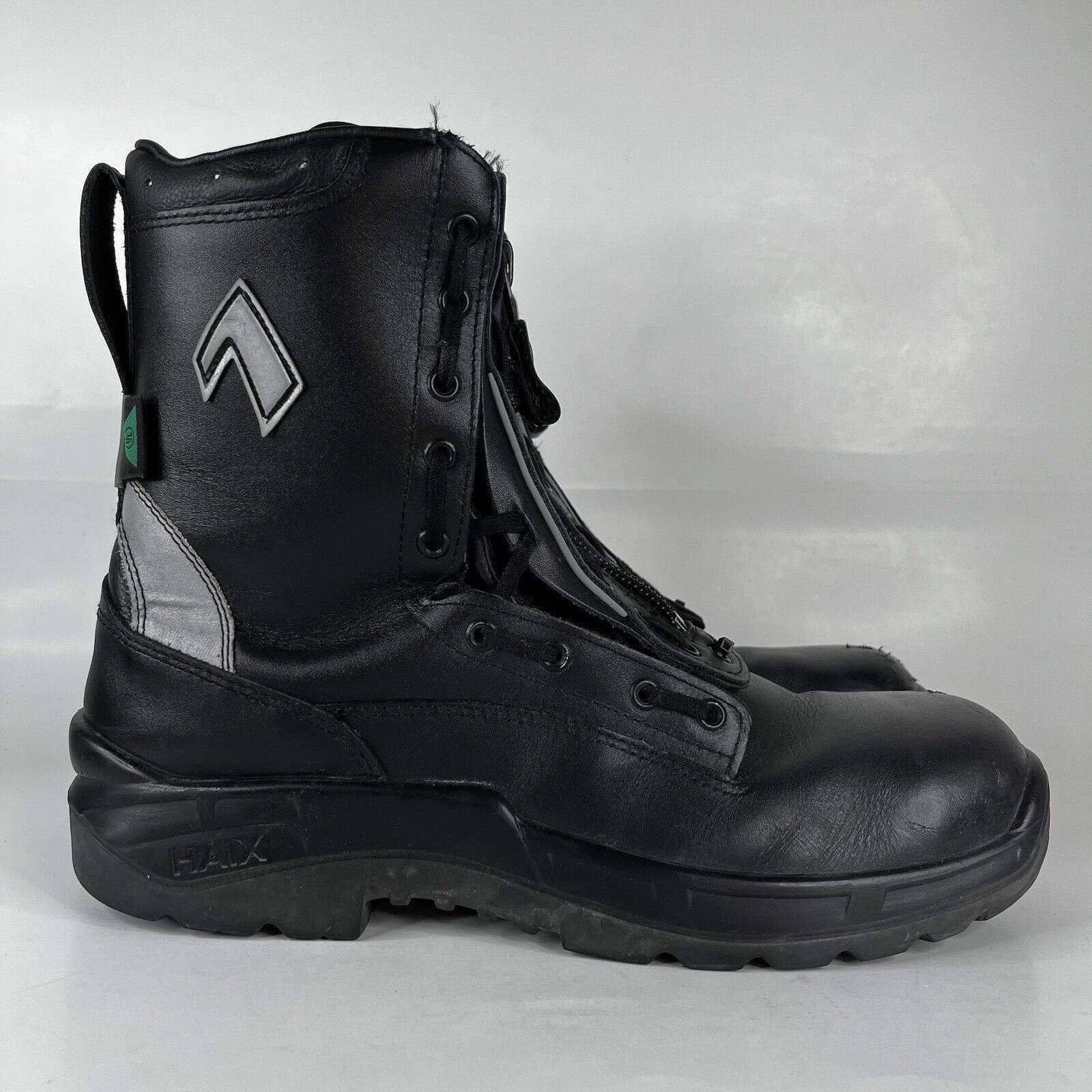 Vintage Haix Boots Mens AirPower R2 Black Leather Steel Toe EMS Fire ...