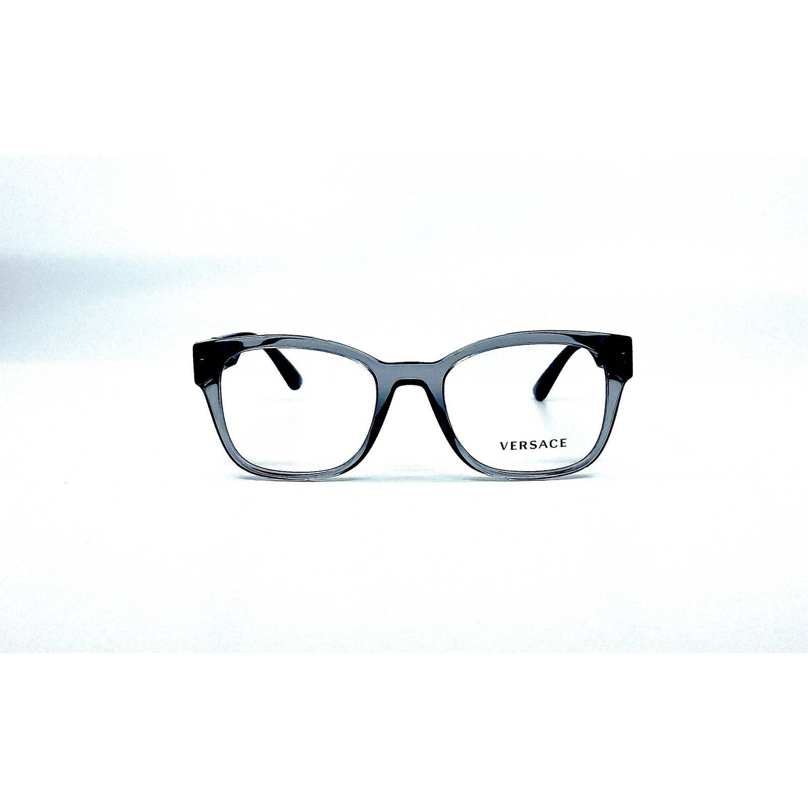 Versace Versace Transparent Grey Eyeglasses | Grailed