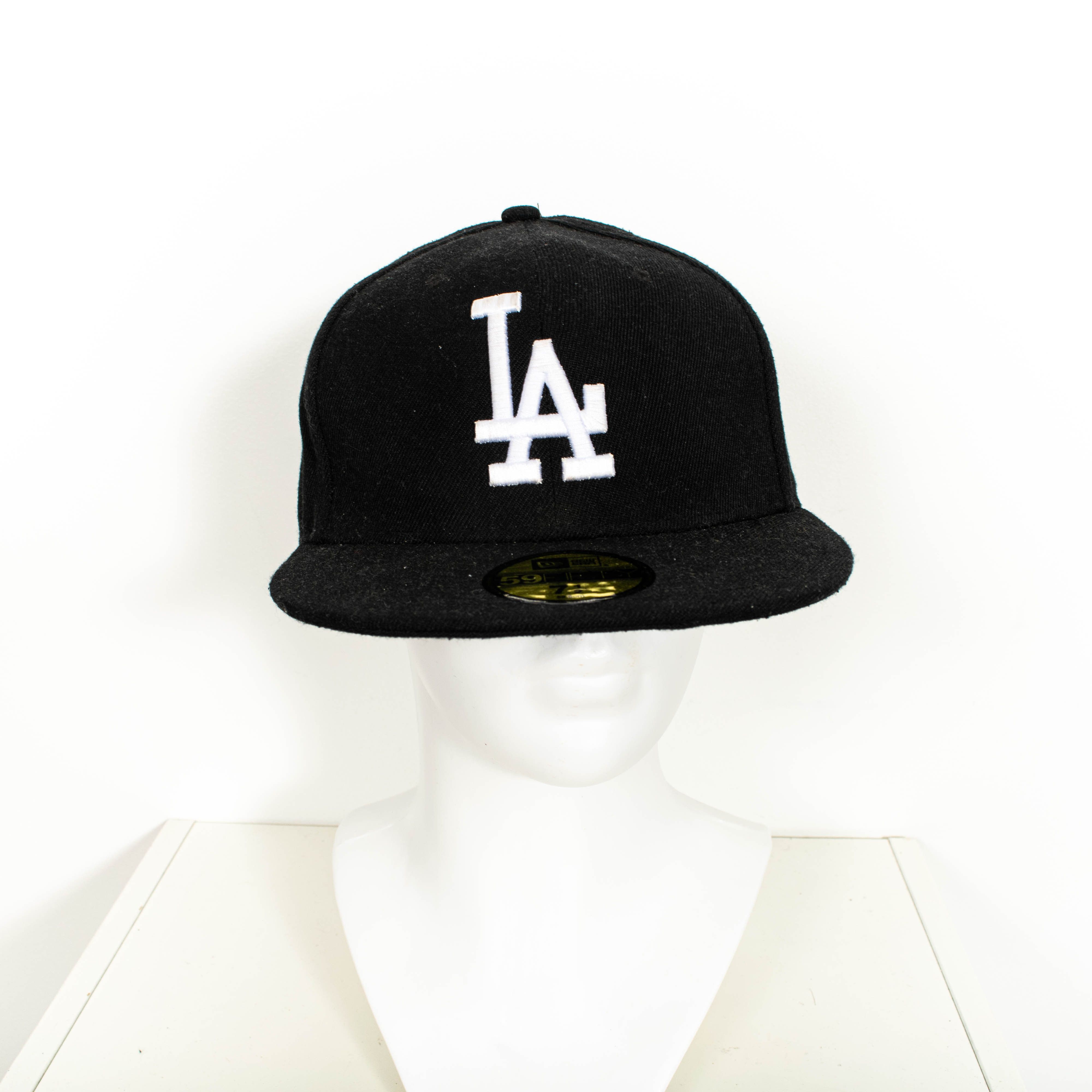 New Era × Vintage New Era Black LA Embroidery Cap | Grailed