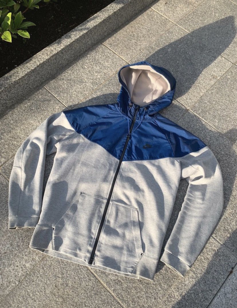 Nike Rare Nike Tech Fleece Nylon Metal full zip hoodie | Grailed
