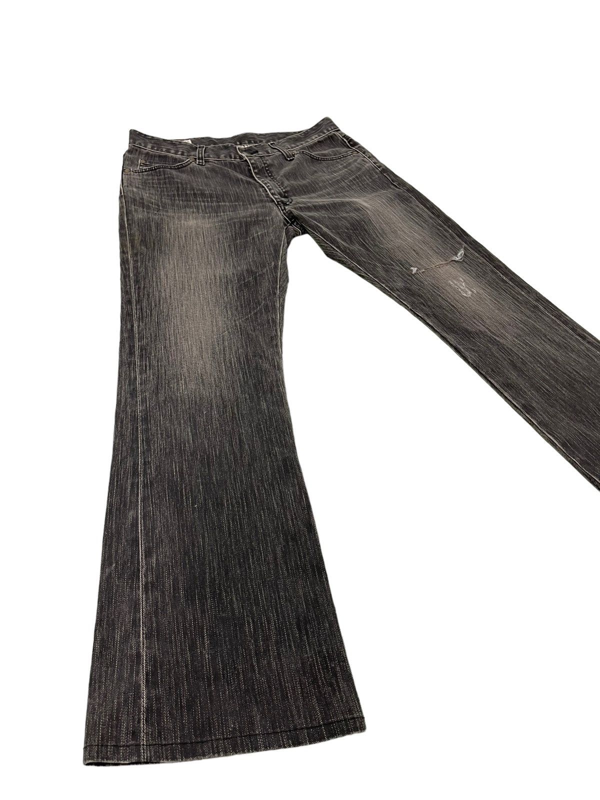 Hype Flare Jeans Lee Japan Stretch Denim Ripped Boot Cut 1🟦2 | Grailed