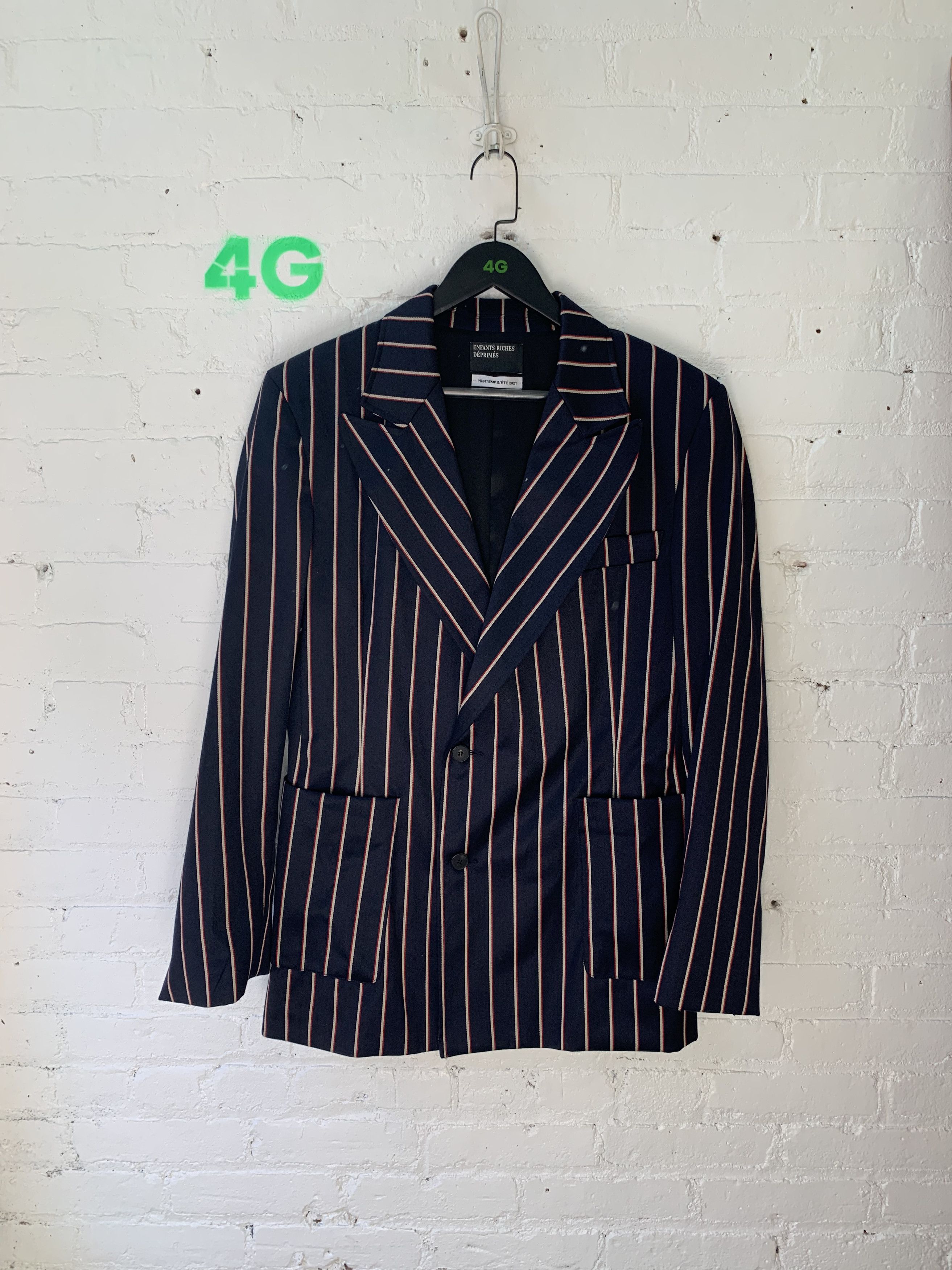 Enfants Riches Deprimes ERD SATIN PINSTRIPE BLAZER JACKET | Grailed