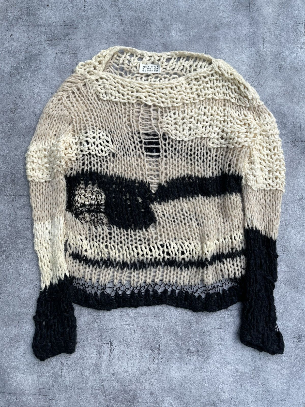 Maison Margiela S/S2016 Artisanal Spider-Web Hand Knit Sweater | Grailed