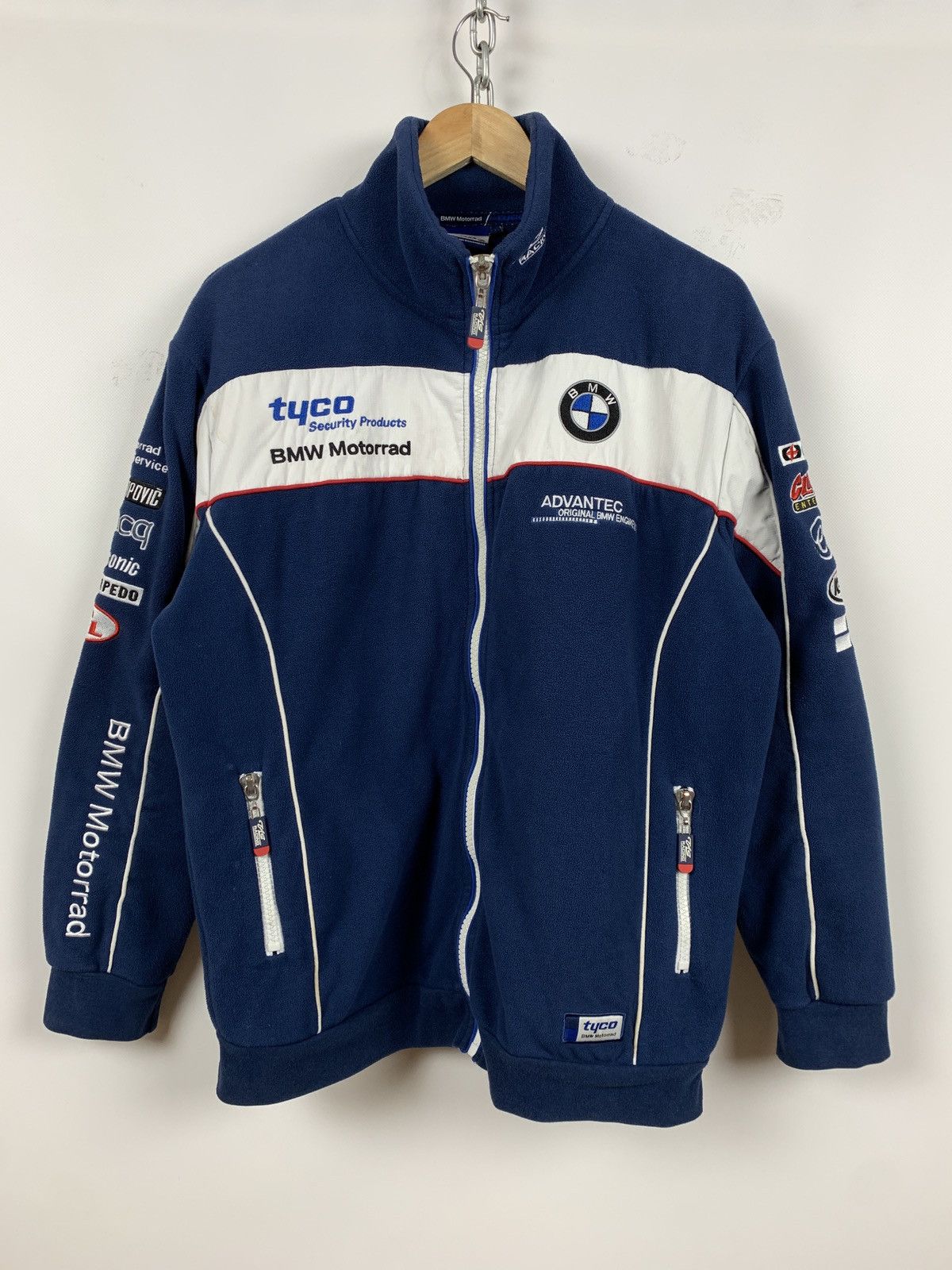 BMW × Vintage Vintage BMW Tyco Motorrad Tas Racing Fleece Jacket | Grailed