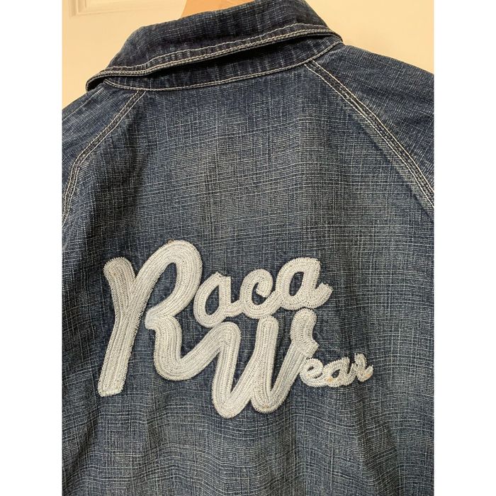Rocawear Vintage ROCA WEAR Men’s Sz XL DENIM Blue Medium WASH JACKET ...
