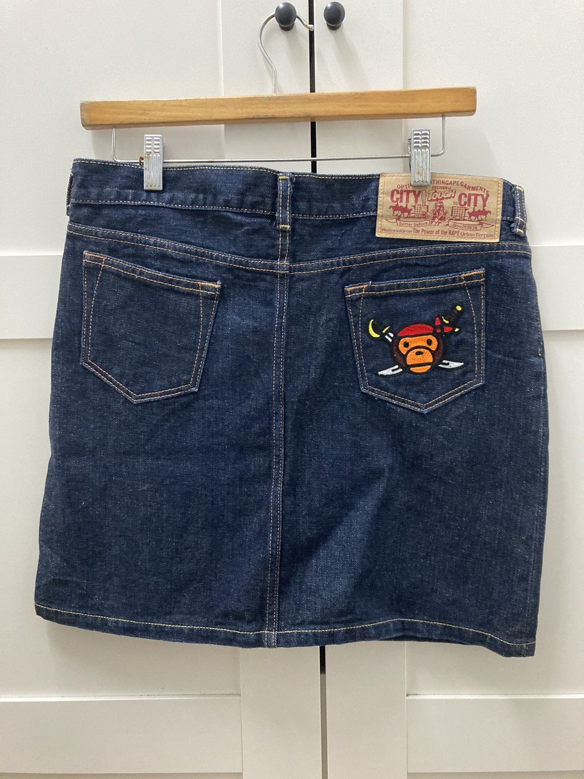 Bape Baby Milo Denim Skirt | Grailed