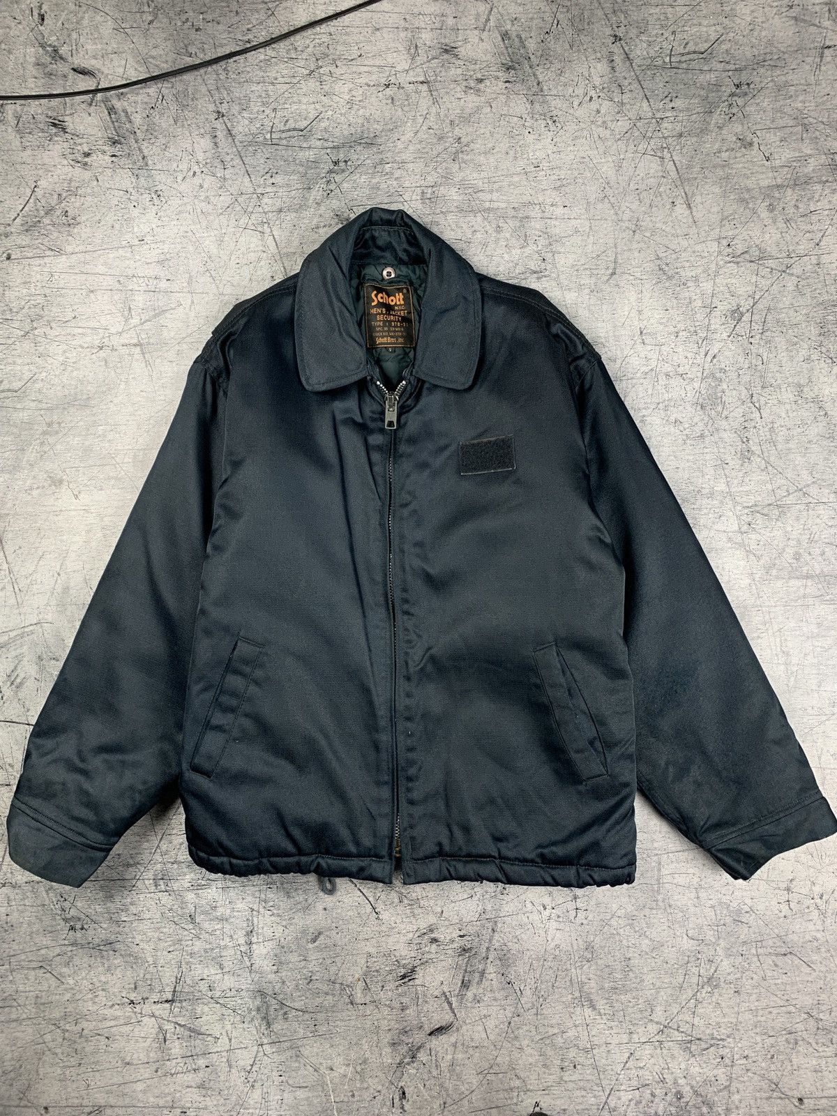 Vintage Vintage Rare Schott Security Bomber Jacket NYC 90s Military ...