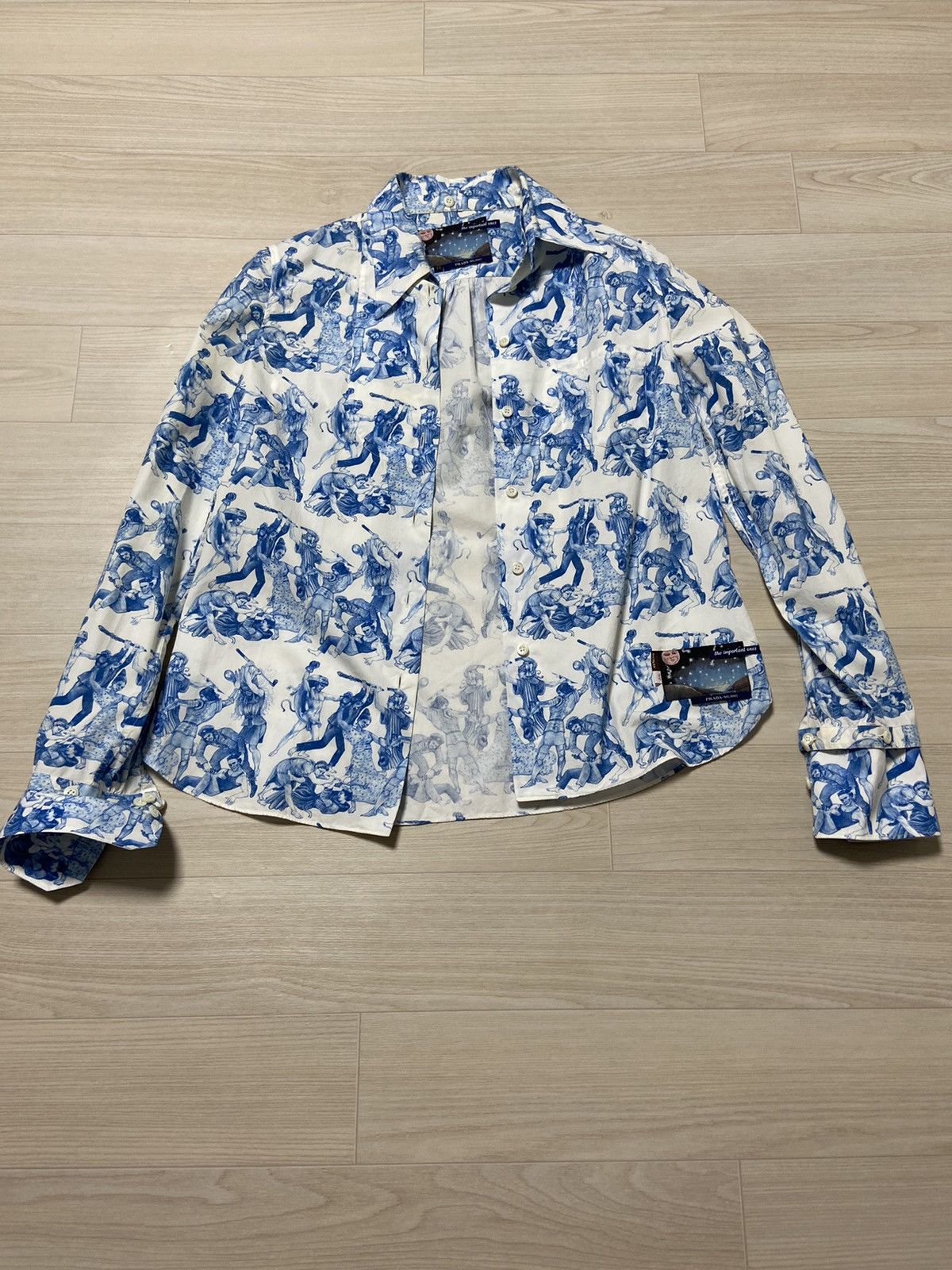 Prada 44 Prada IMPORTANT ONES christophe chemin long sleeve shirt | Grailed