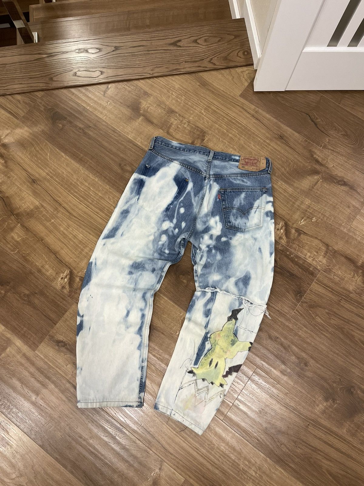 Levi's Vintage Clothing Vintage Levi’s 501 Custom Pokemon Pikachu Blue ...