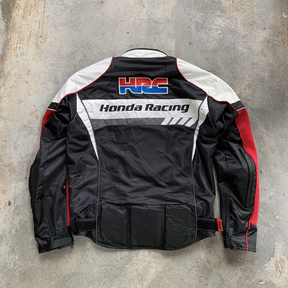 Honda × Racing × Vintage Vintage Racing Honda HRC paded Biker Jacket ...