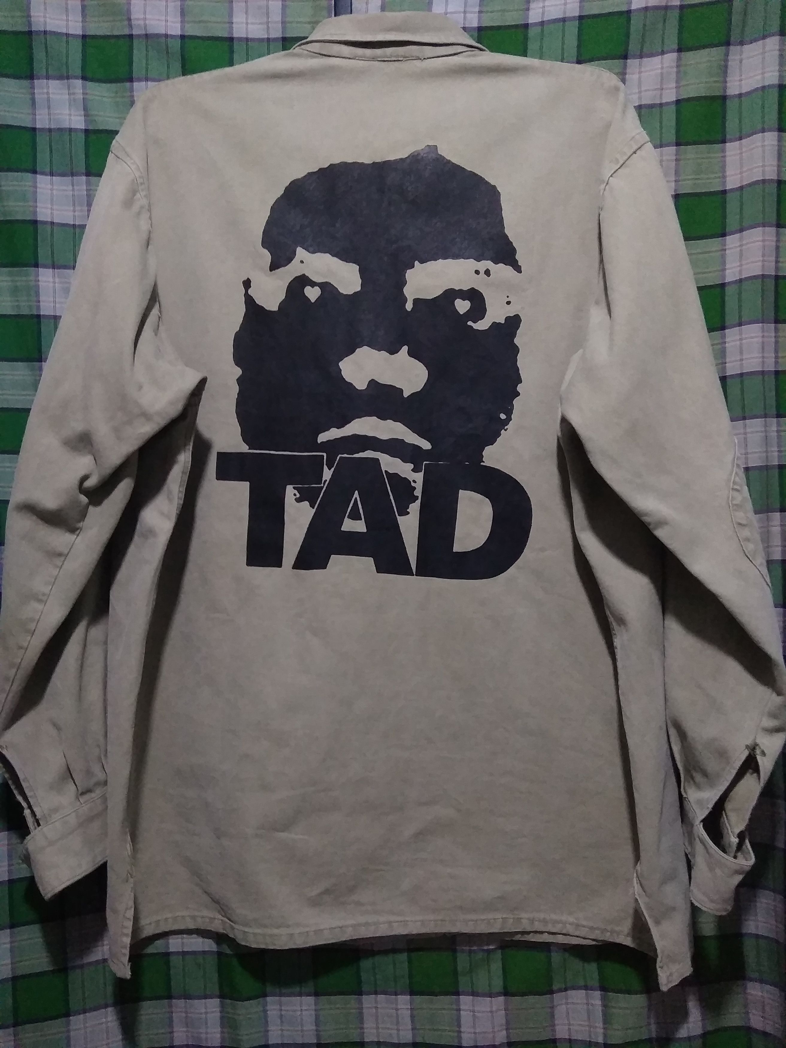 Custom TAD band custom Vintage distressed Military half button | Grailed