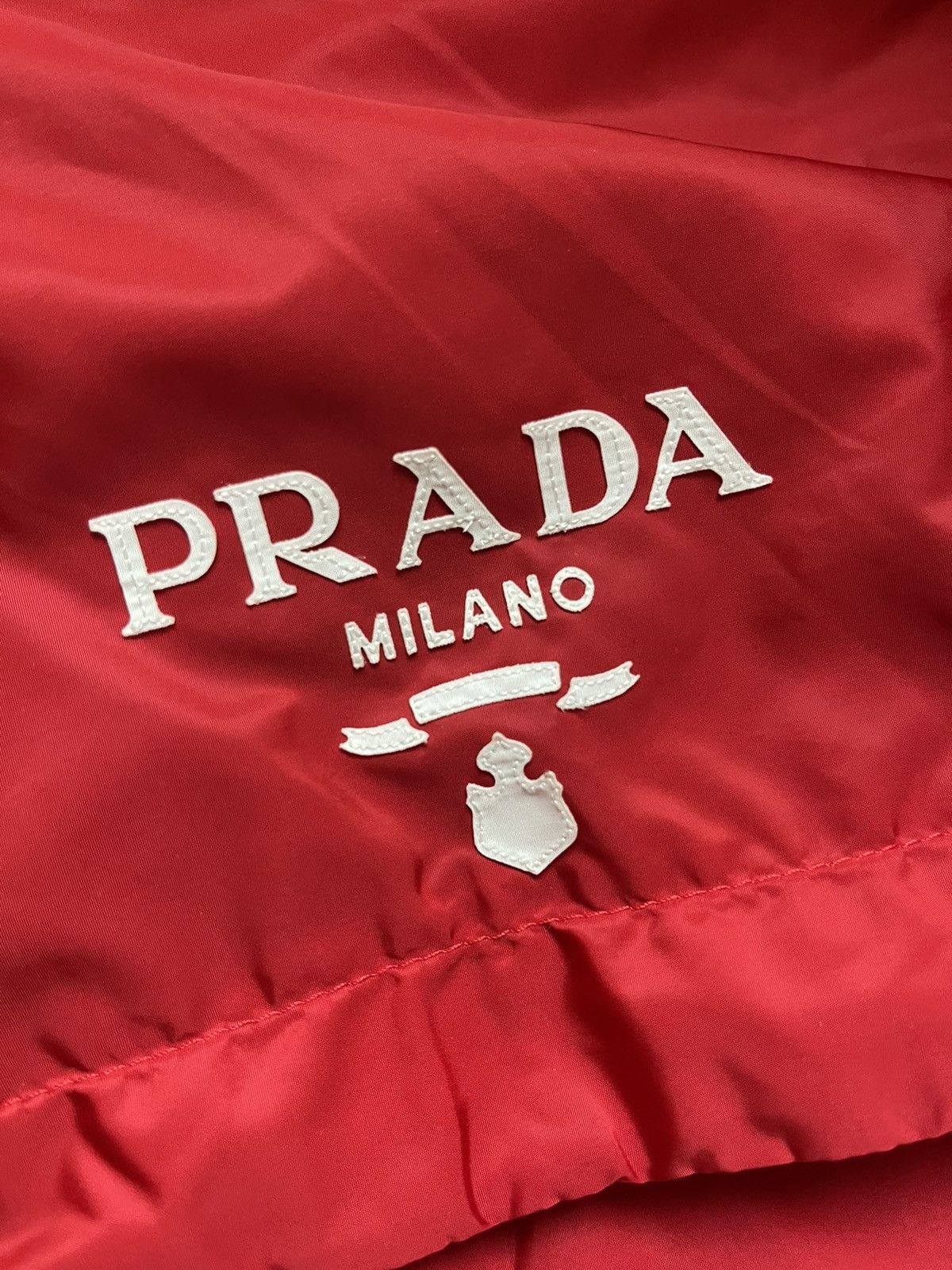 Prada PRADA jacket see real sizes in photos shown by tape measure | Grailed