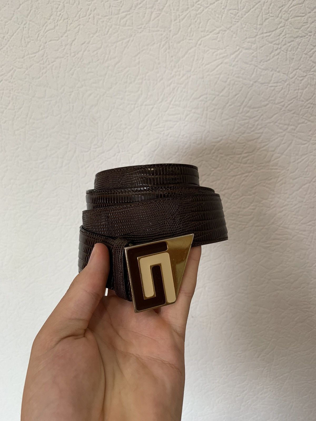 Gianni Versace × Versace Gianni Versace Snake Leather Belt | Grailed