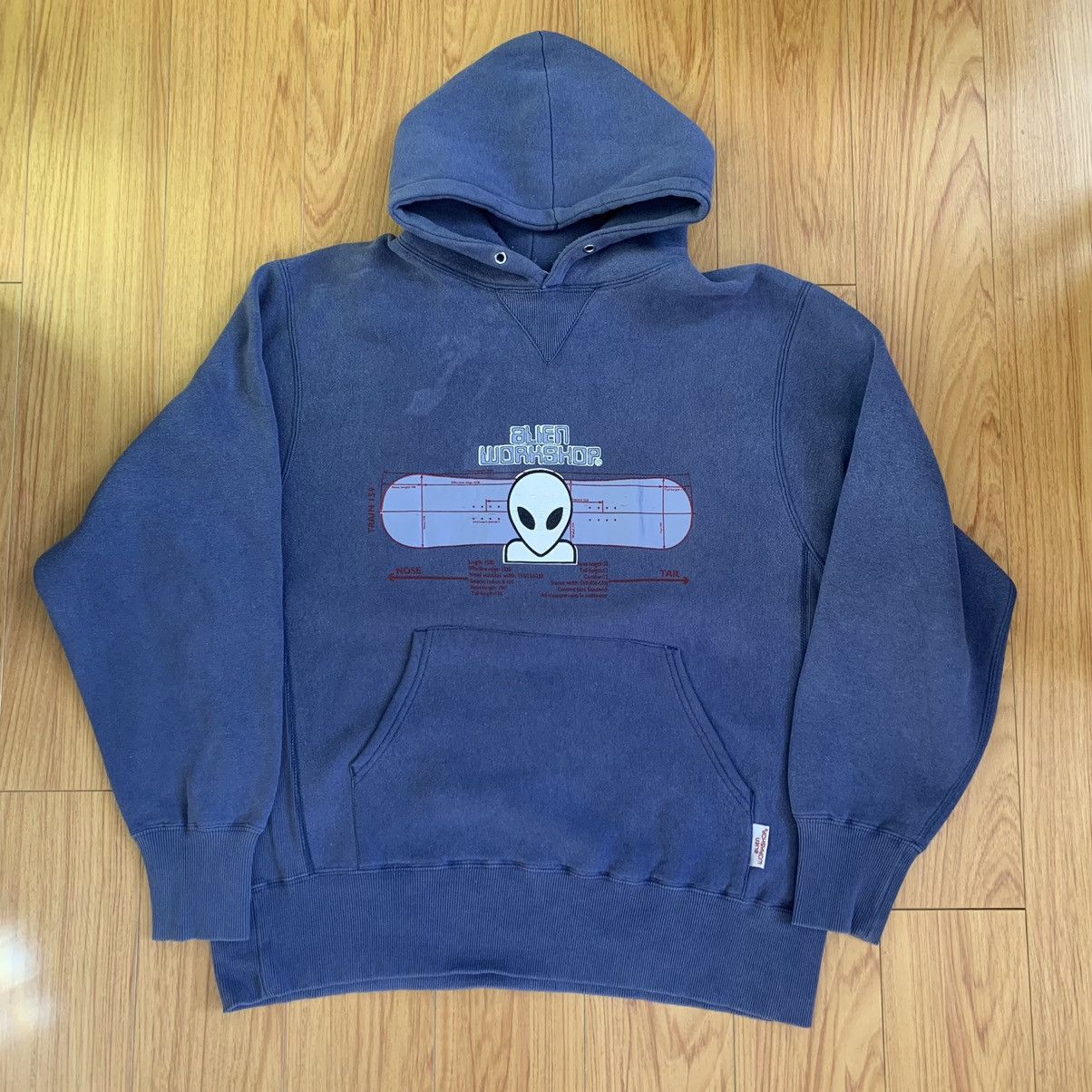 Vintage Alien workshop vintage snowboard hoodie | Grailed