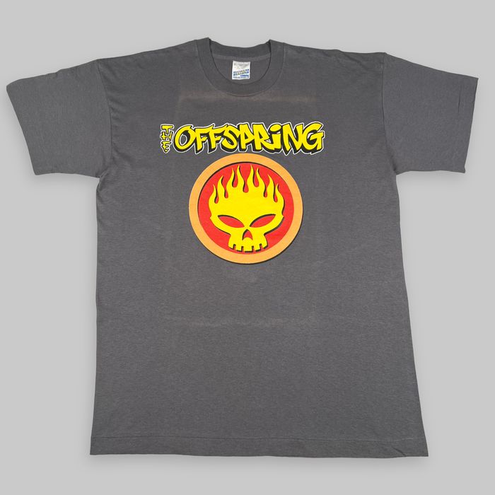 Vintage Vintage 90s The Offspring ‘Flame Skull’ Screen Stars T Shirt | Grailed