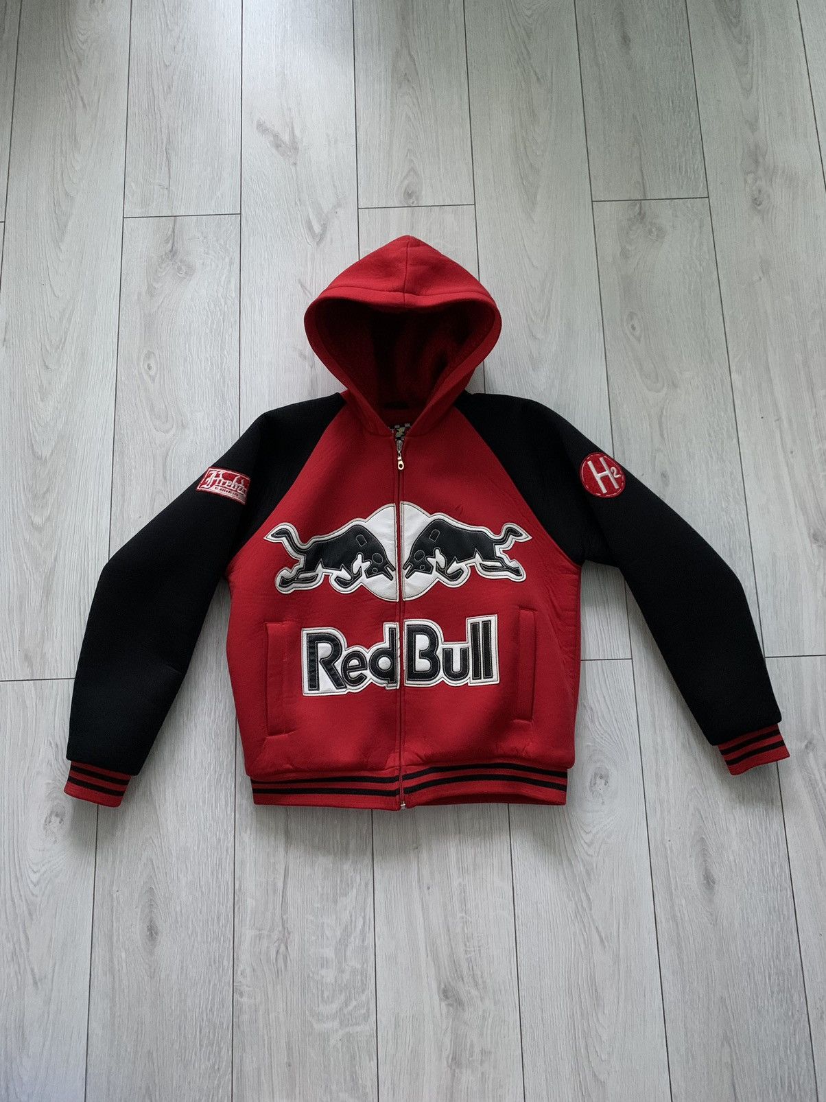 Vintage Racing Vintage Red Bull rally jacket / varsity jacket | Grailed