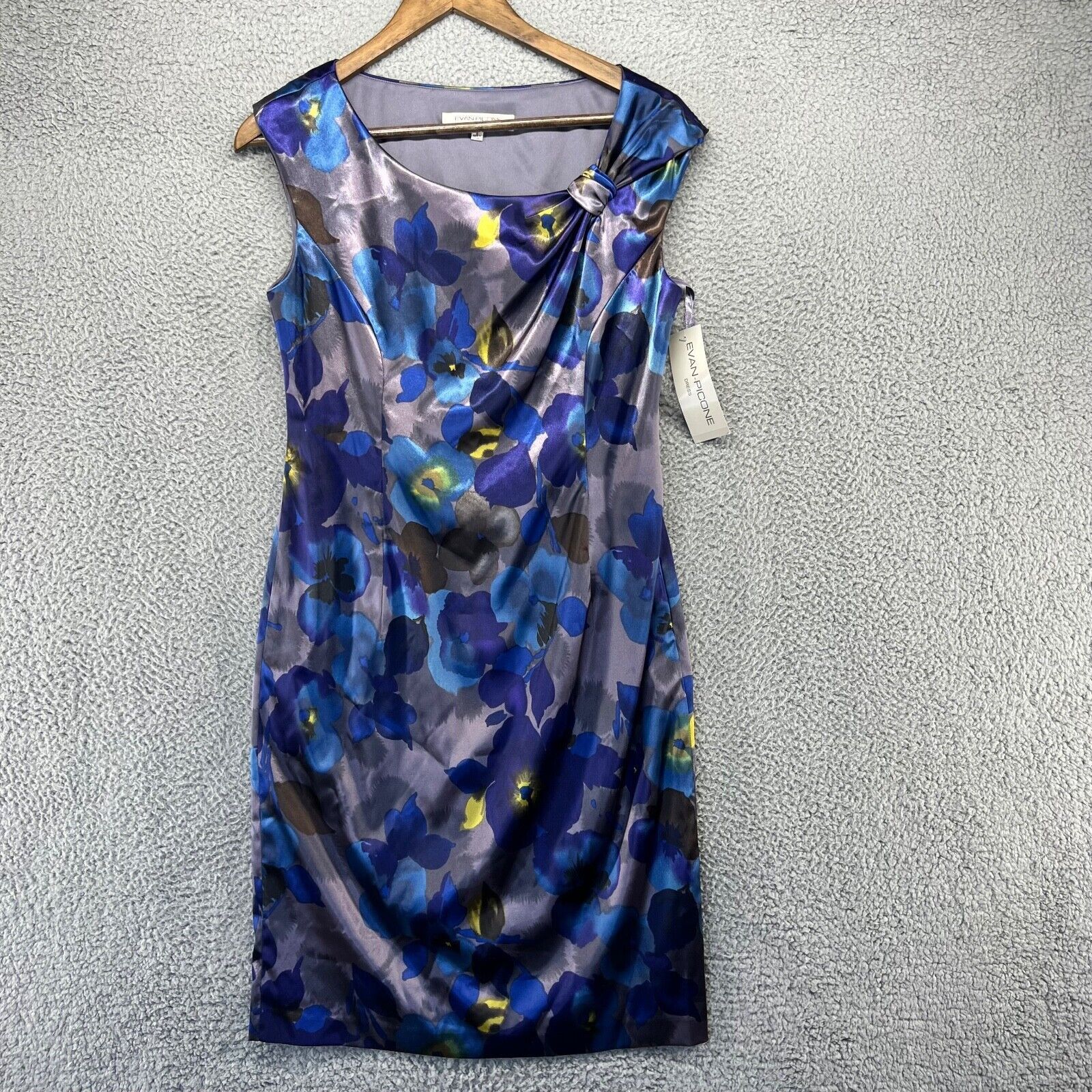 Evan Picone Vintage Evan Picone Dress Womens 8 Blue Floral Maxi ...