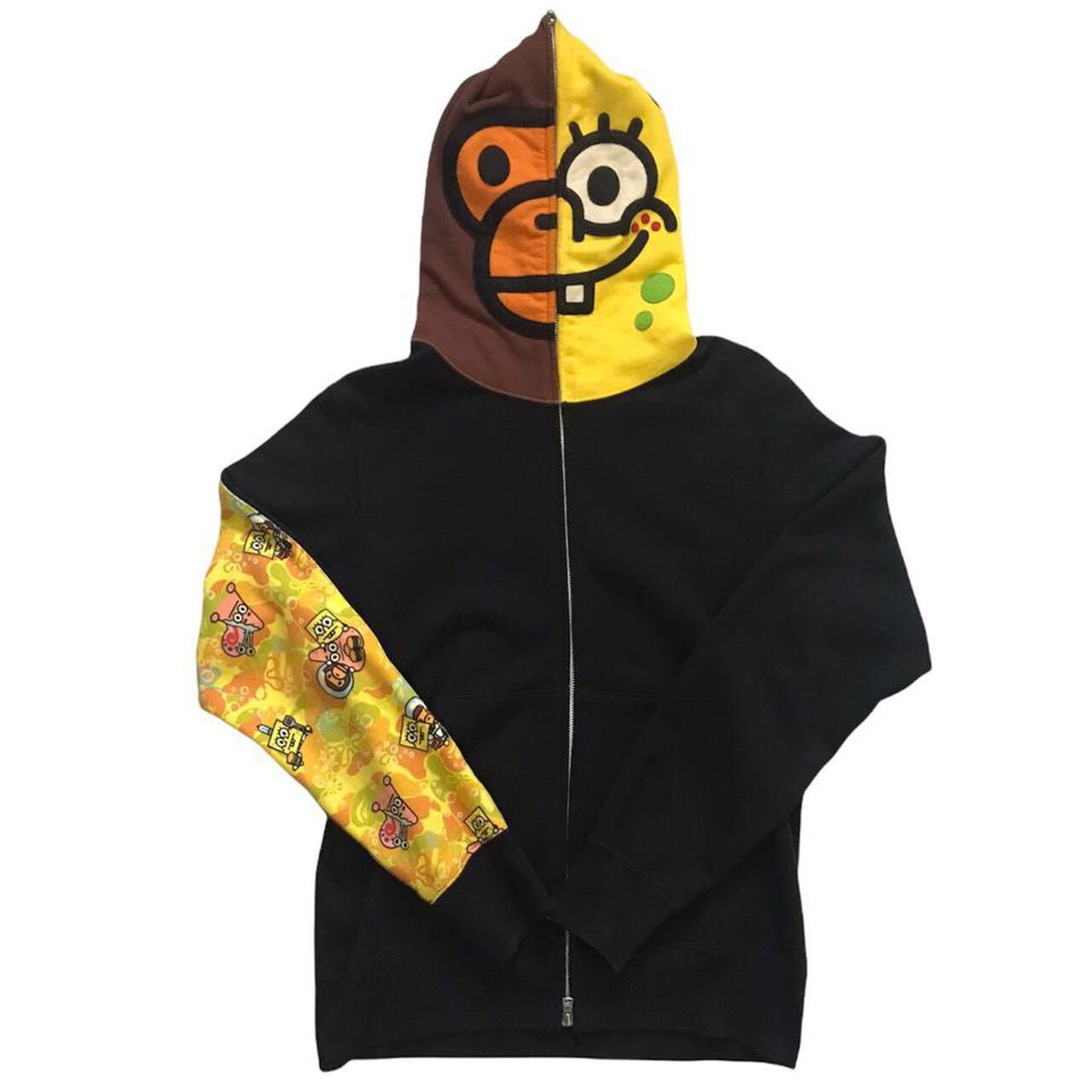 Bape Bape Baby Milo Spongebob Split Face Hoodie | Grailed