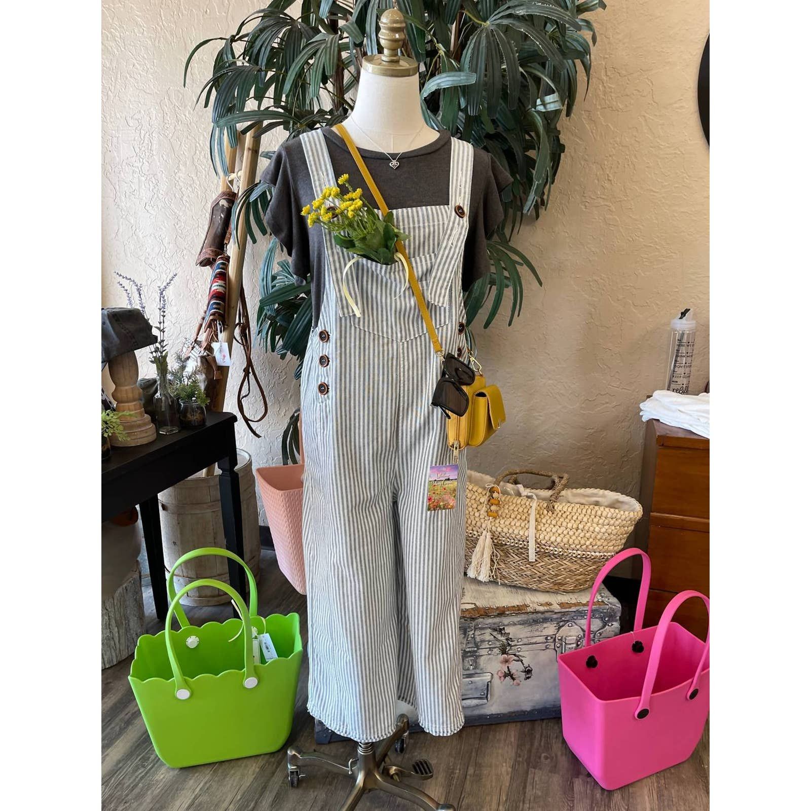 Designer EASEL Don't Tick Me Off Overalls In Denim | Grailed