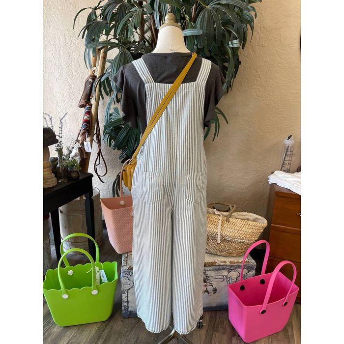 Designer EASEL Don't Tick Me Off Overalls In Denim | Grailed