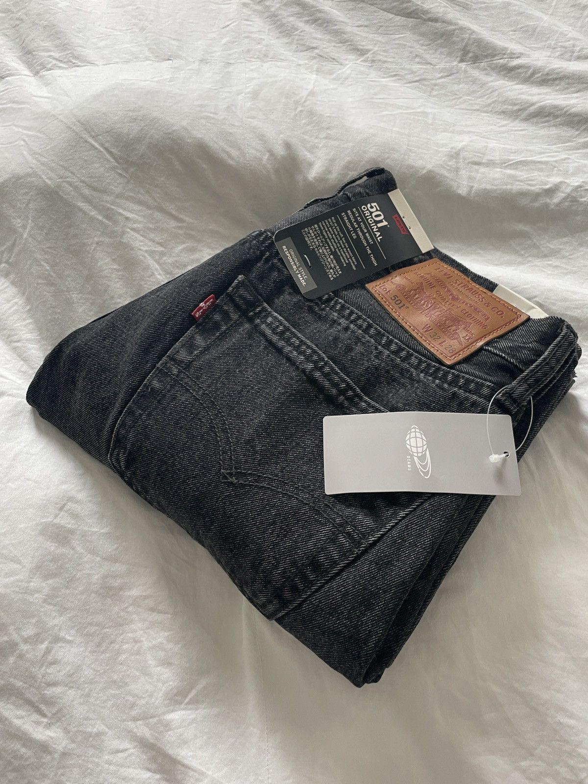 Beams Plus × Levi's Levi’s x Beams 501 Black Beams Limited Edition ...