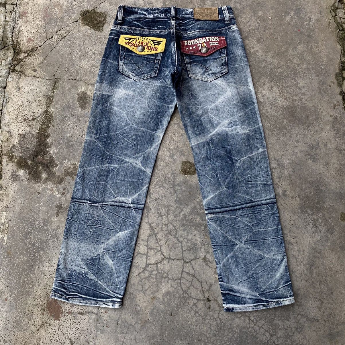 Distressed Denim Vintage Japanese Jeans Bondage Distressed Denim Baggy ...