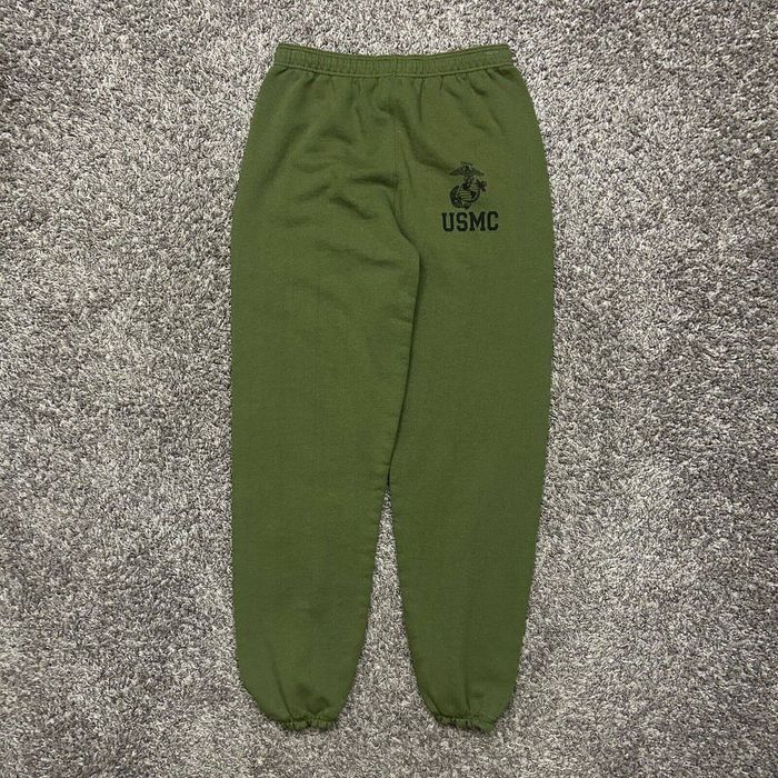 Vintage Vintage USMC Sweatpants Military 90s Jogger Olive Green M | Grailed