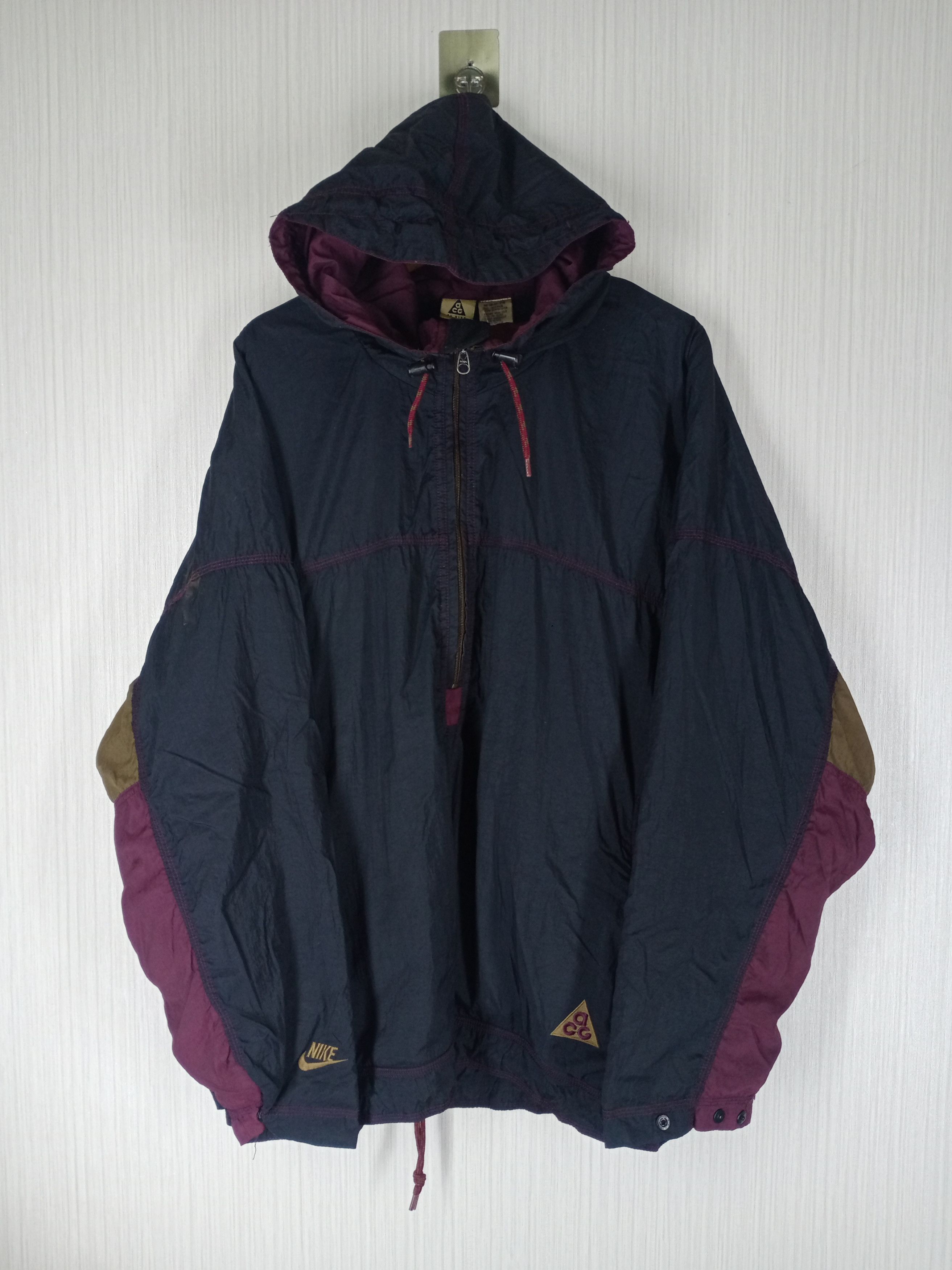 Nike × Nike ACG × Vintage Rare Vintage 90s Nike ACG Anorak Half Zipper Jacket | Grailed