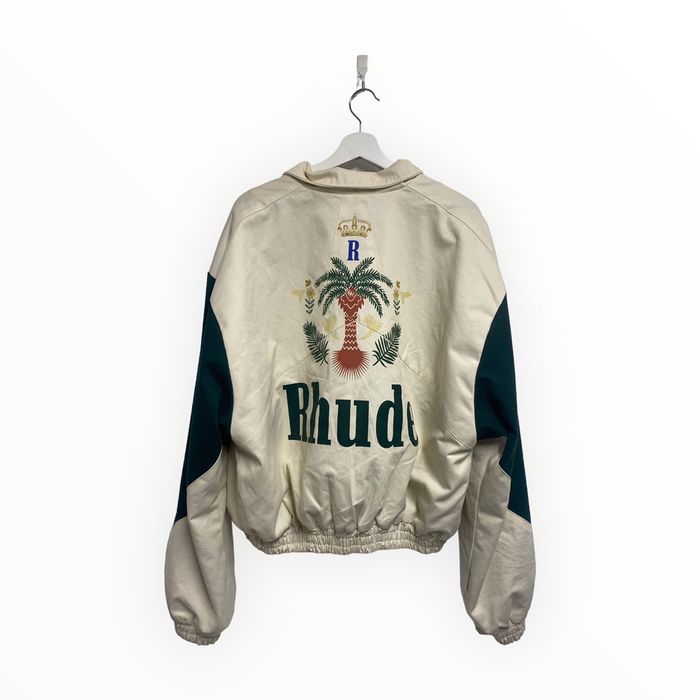 Rhude Palm Logo Colorblock Flight Jacket | Grailed