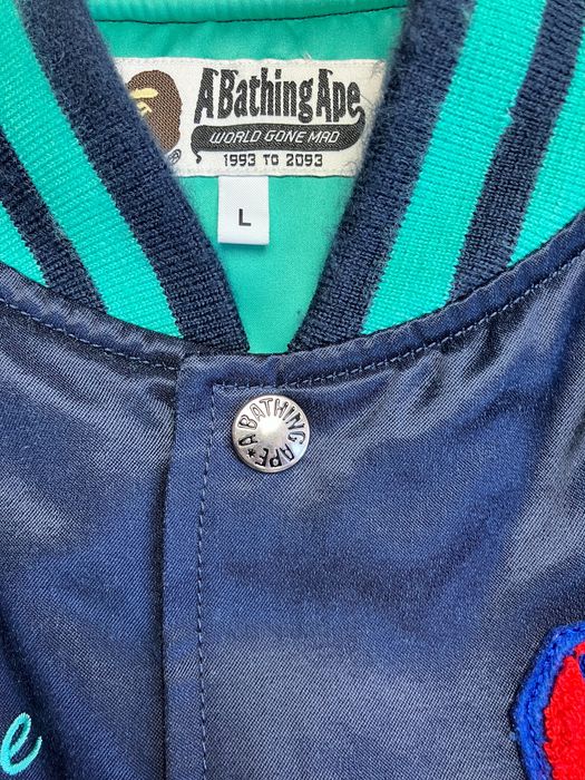 Bape BAPE MA-1 Patch Spell Out Logo Bombers Jacket Size L | Grailed