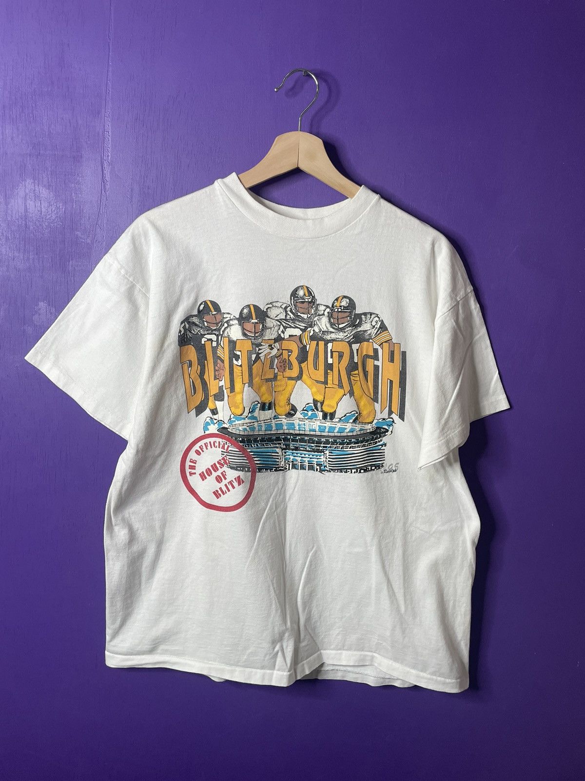 NFL × Vintage Vintage 90s Pittsburgh Steelers BLITZBURGH t-shirt | Grailed