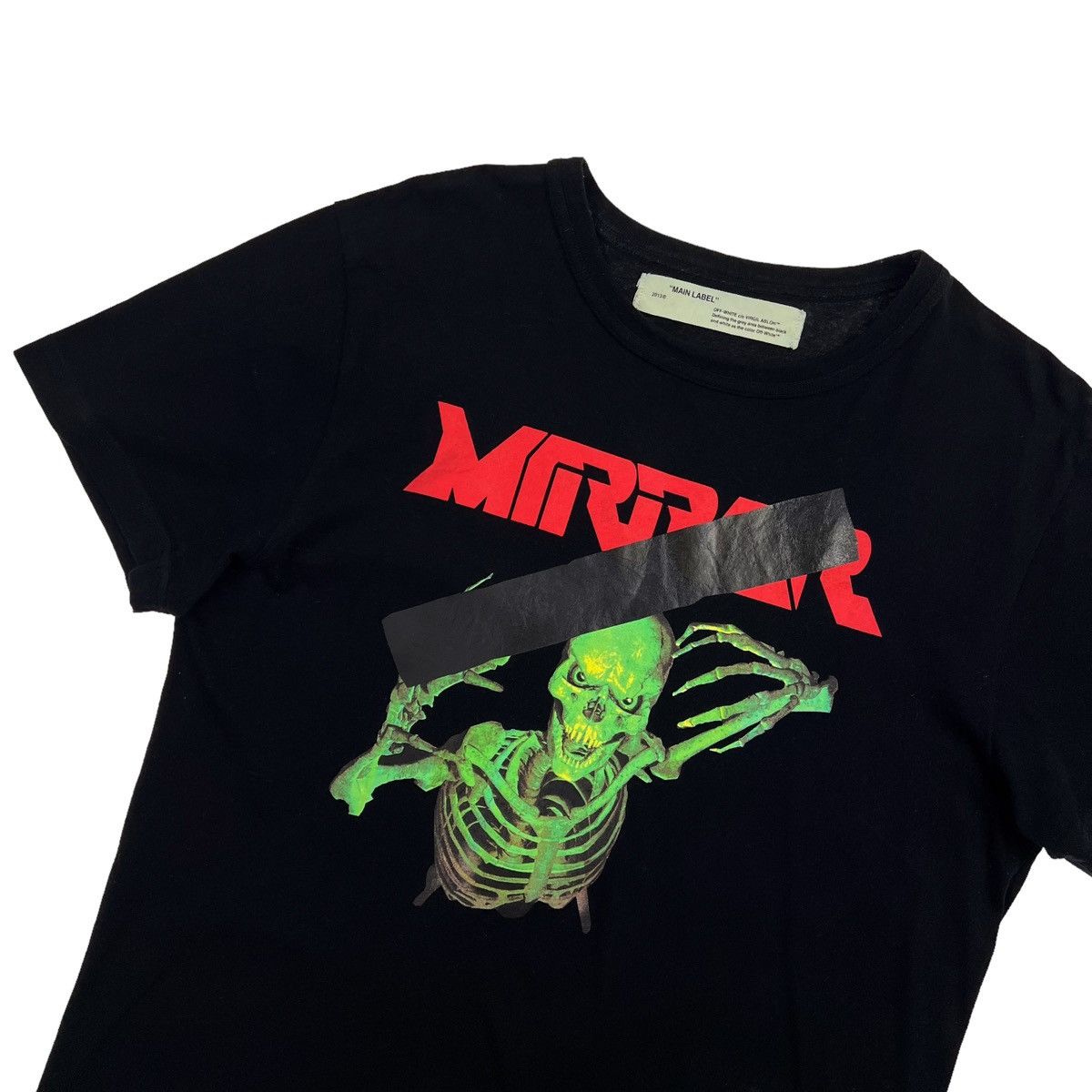 Off-White Off-White Skeleton Black T Shirt | Grailed