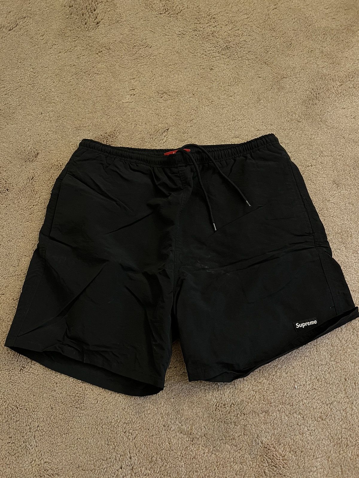 Supreme Supreme Nylon Water Short Swimsuit Trunks Black Small S | Grailed