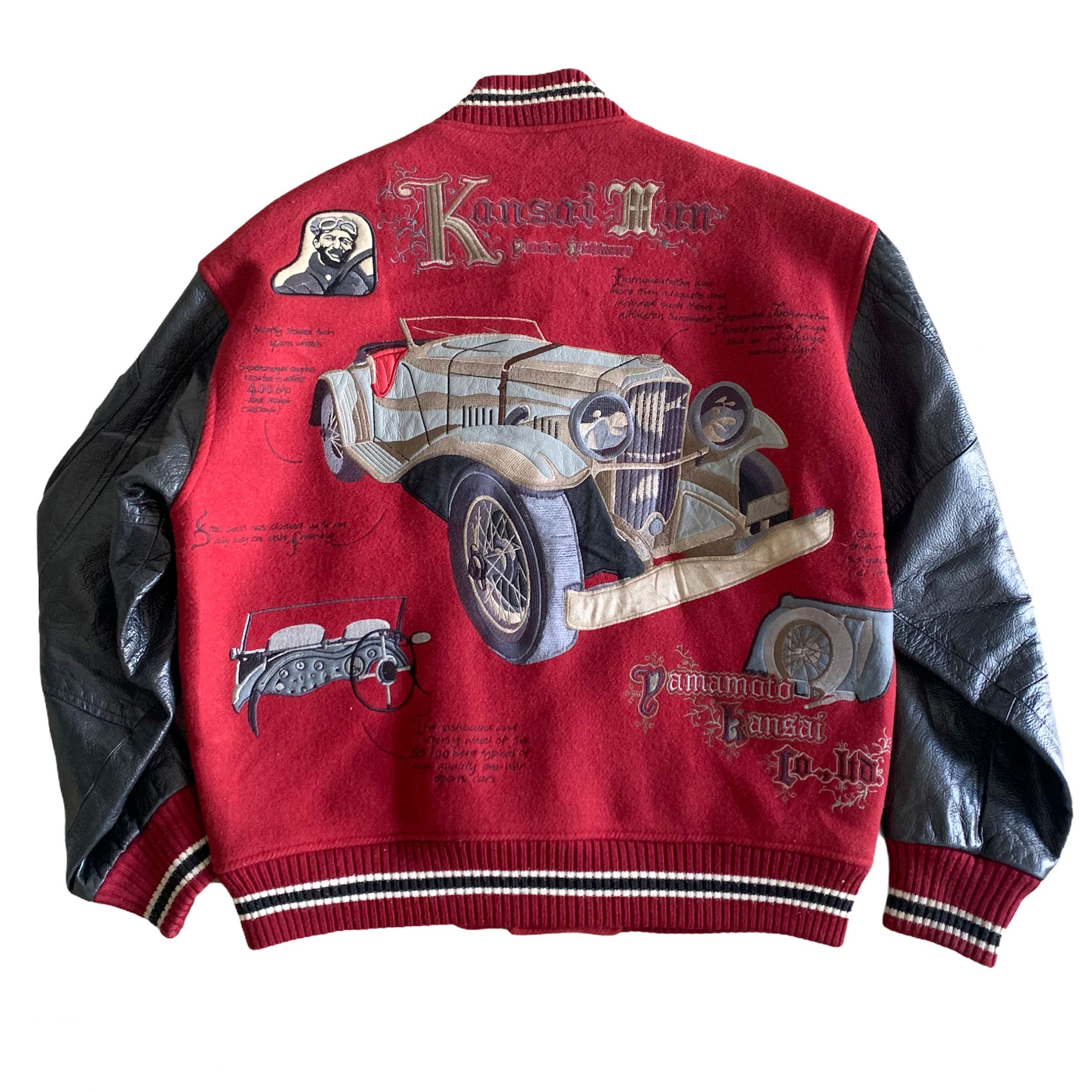Kansai Yamamoto Classic Car Varsity Jacket | Grailed