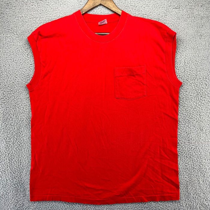 Vintage Vintage BVD Shirt Tank Top Men's Extra Large Red Muscle ...
