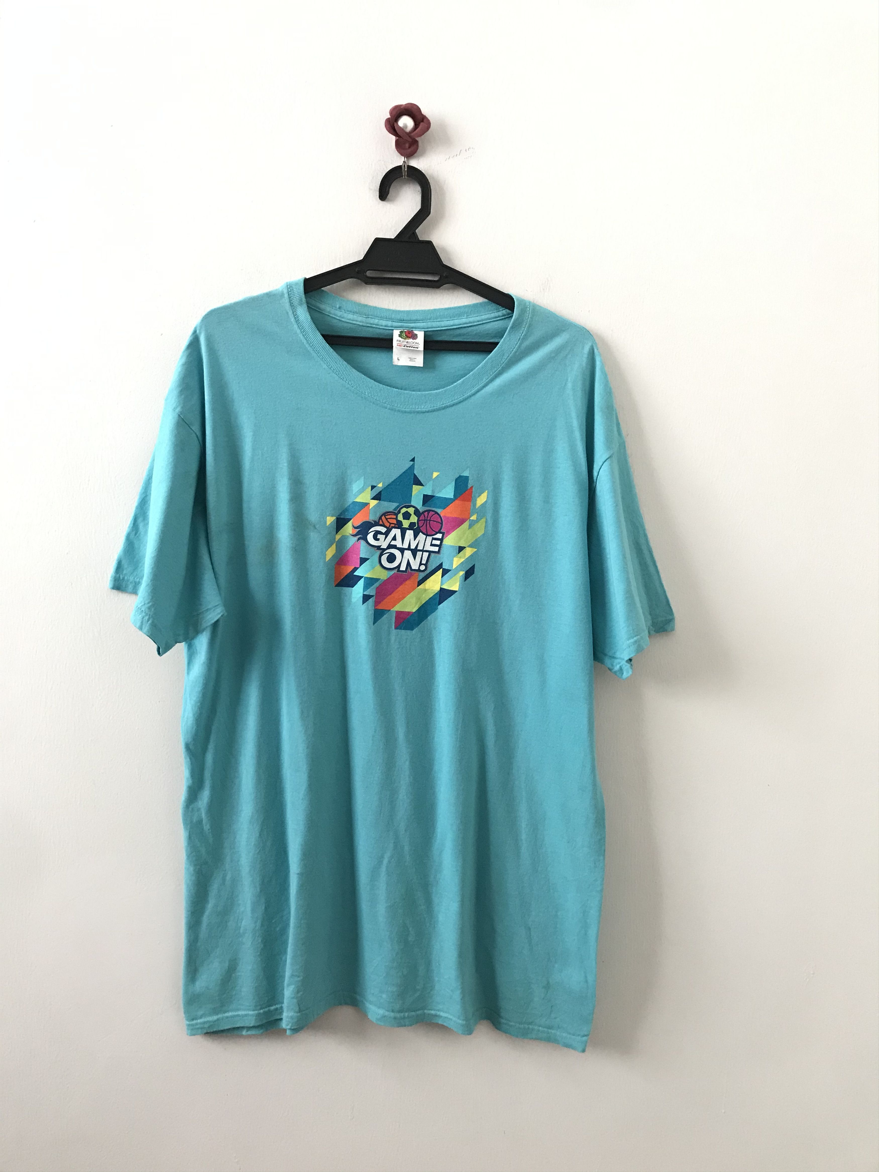 Fruit Of The Loom FOTL Game On Double Needle Hem Gear Up Sportwear T ...